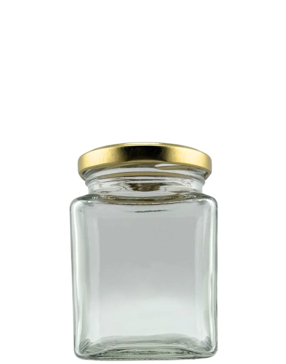 🔳Tarro de Cristal Square 270ML Twist-Off 63 – AMC GLASS PACKAGING